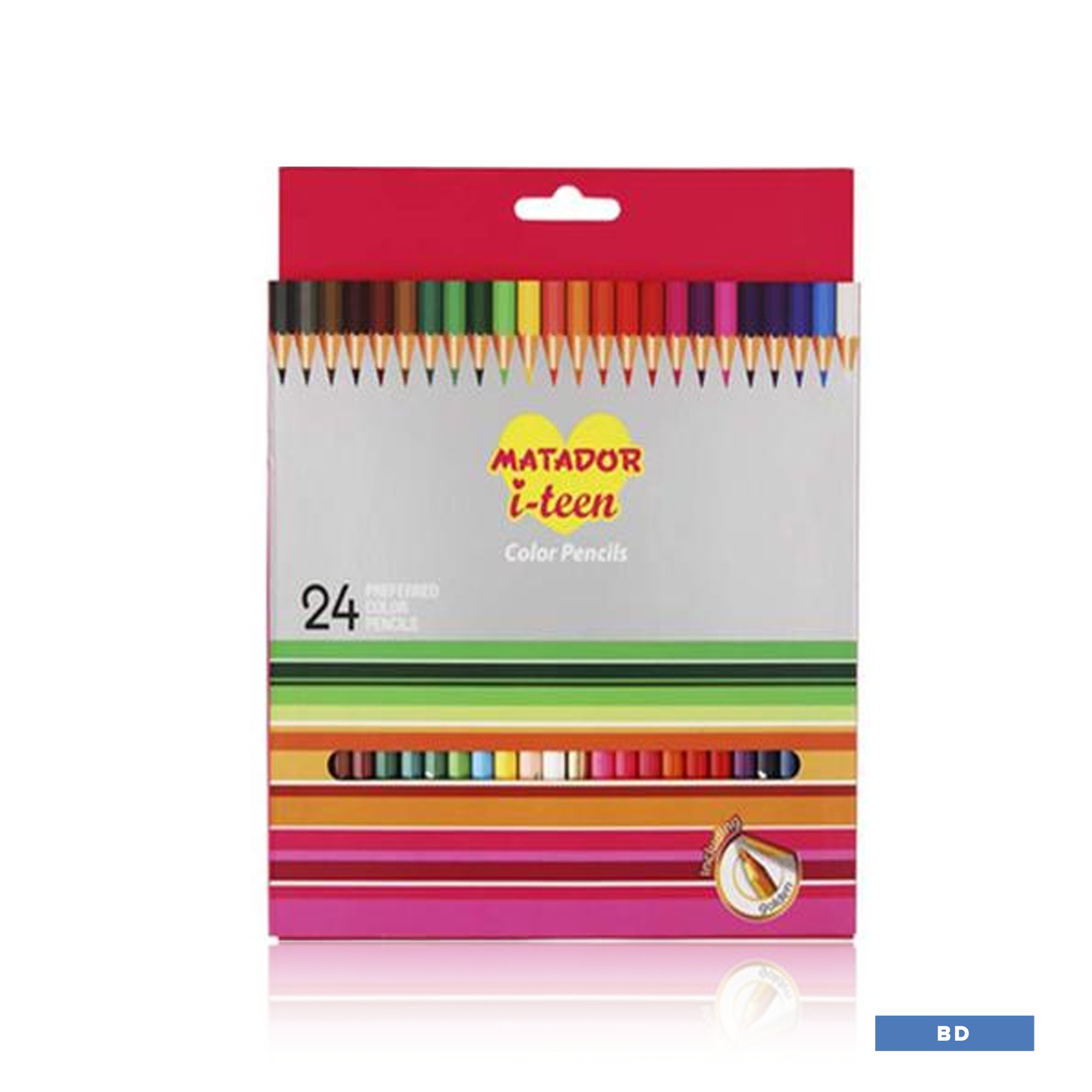 Matador i-teen Color Pencils (Full Size) - 24 Pcs (BD) | MARKETPLACE