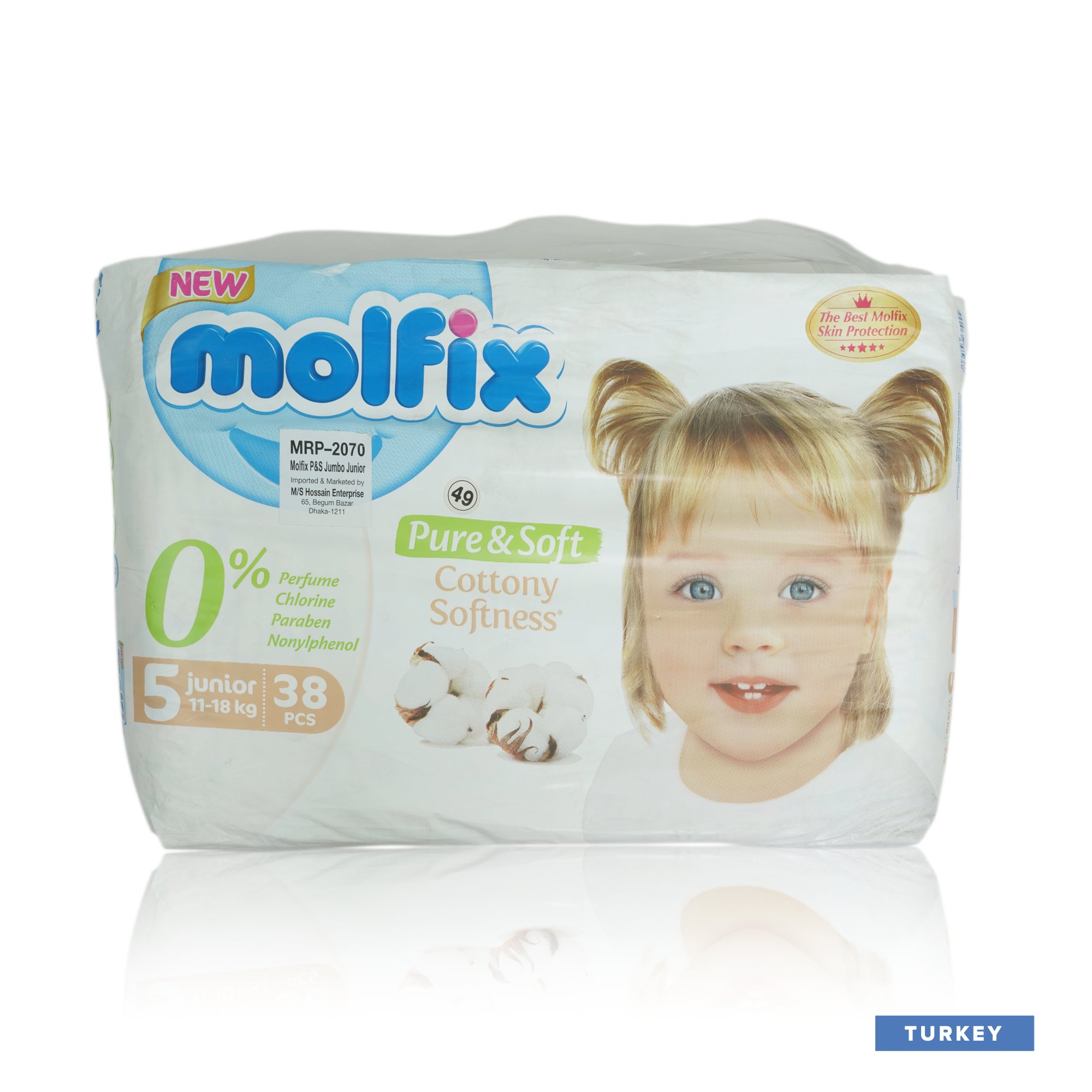 Molfix Diaper 5 Junior 11-18 kg - 38pcs (Turkey) | MARKETPLACE